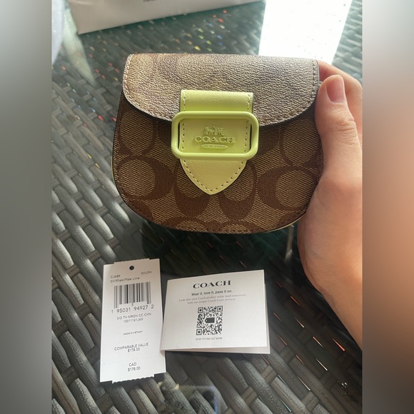 Coach | Bags | New Coach Morgan Card Case On A Chain In Signature ...